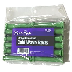 Straight Una-Grip Cold Wave Rods Green 3/4